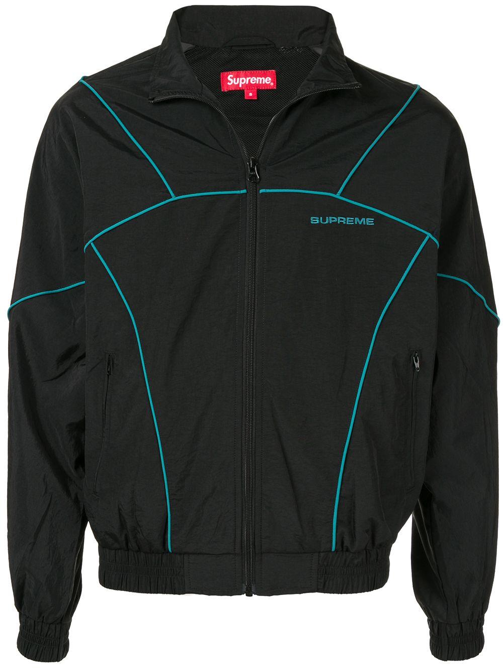 Supreme Piping Track Jacket - Black | Editorialist