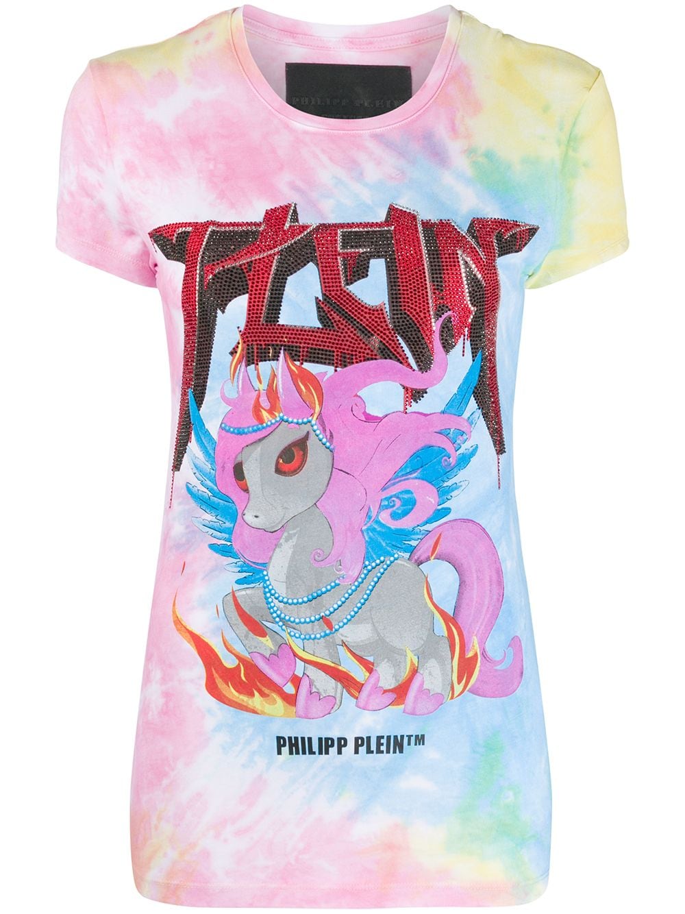 PHILIPP PLEIN Embellished Logo T-Shirt