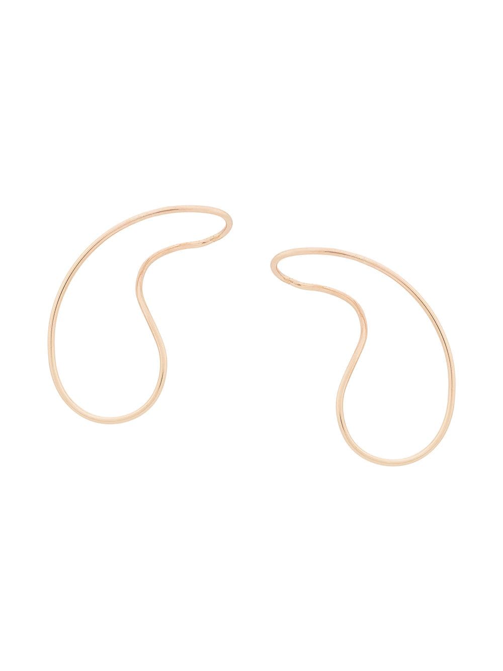 ANNIKA INEZ endless curve earrings ゴールド ANNIKA INEZ Endless Curve Earrings - Gold | Editorialist