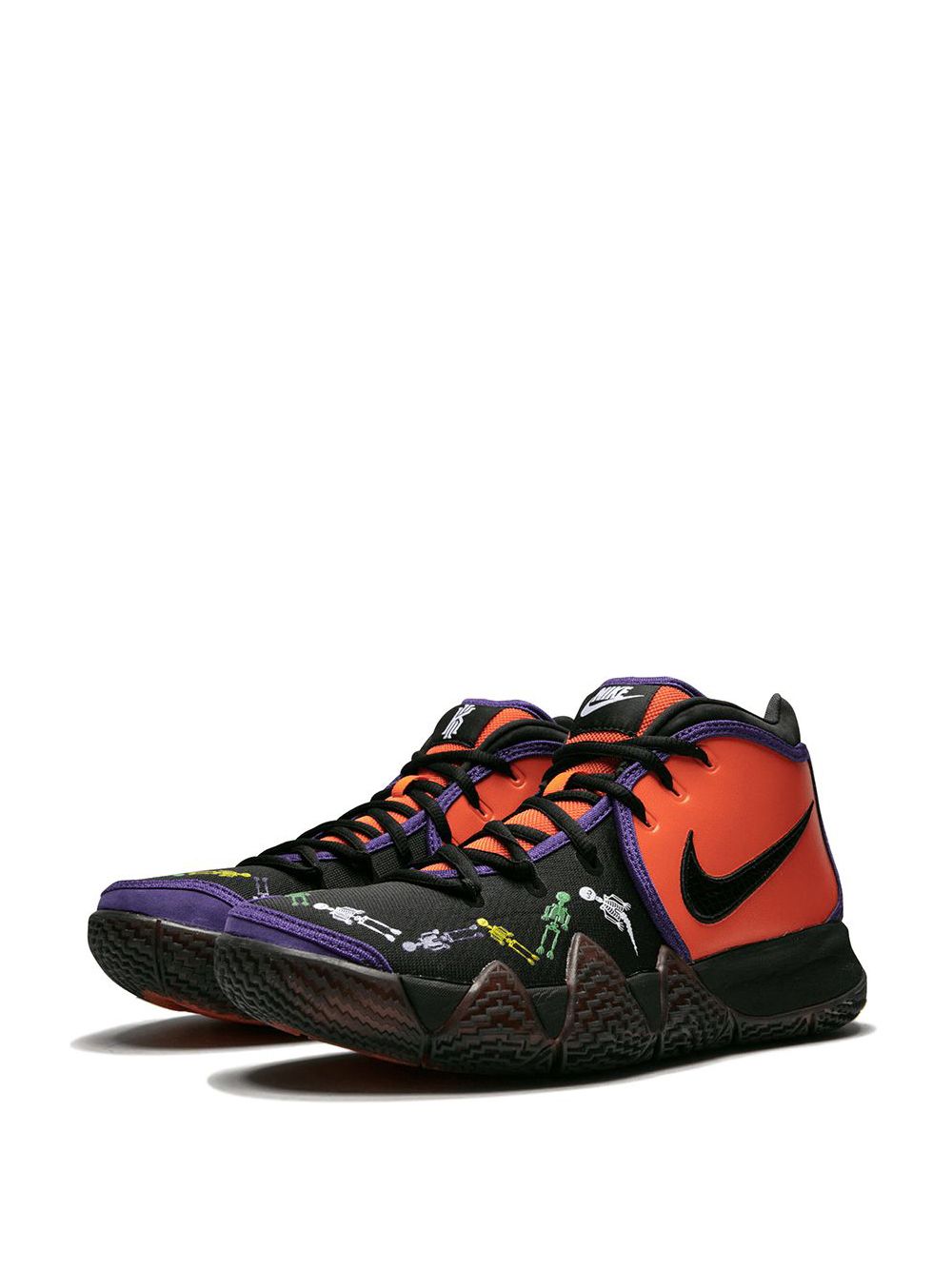 Nike Kyrie 4 Tv Pe 1 Day Of The Dead Sneakers - Orange | Editorialist