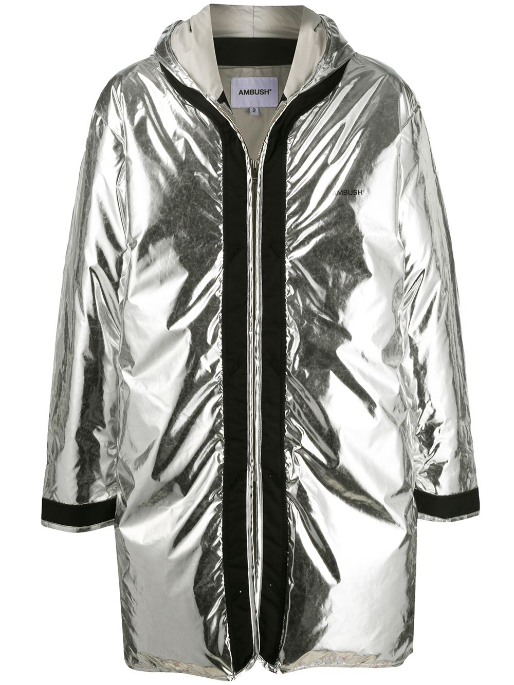 Ambush Metallic Down Jacket In Silver - 61% Off | Editorialist