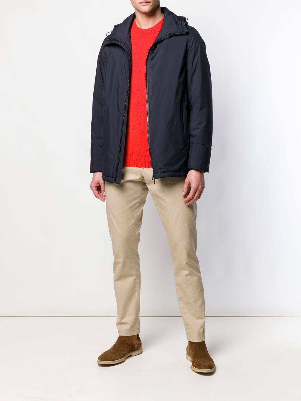 DELL'OGLIO Padded Rain Jacket