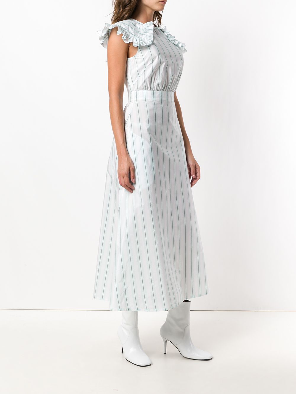 CALVIN KLEIN Striped Midi Dress