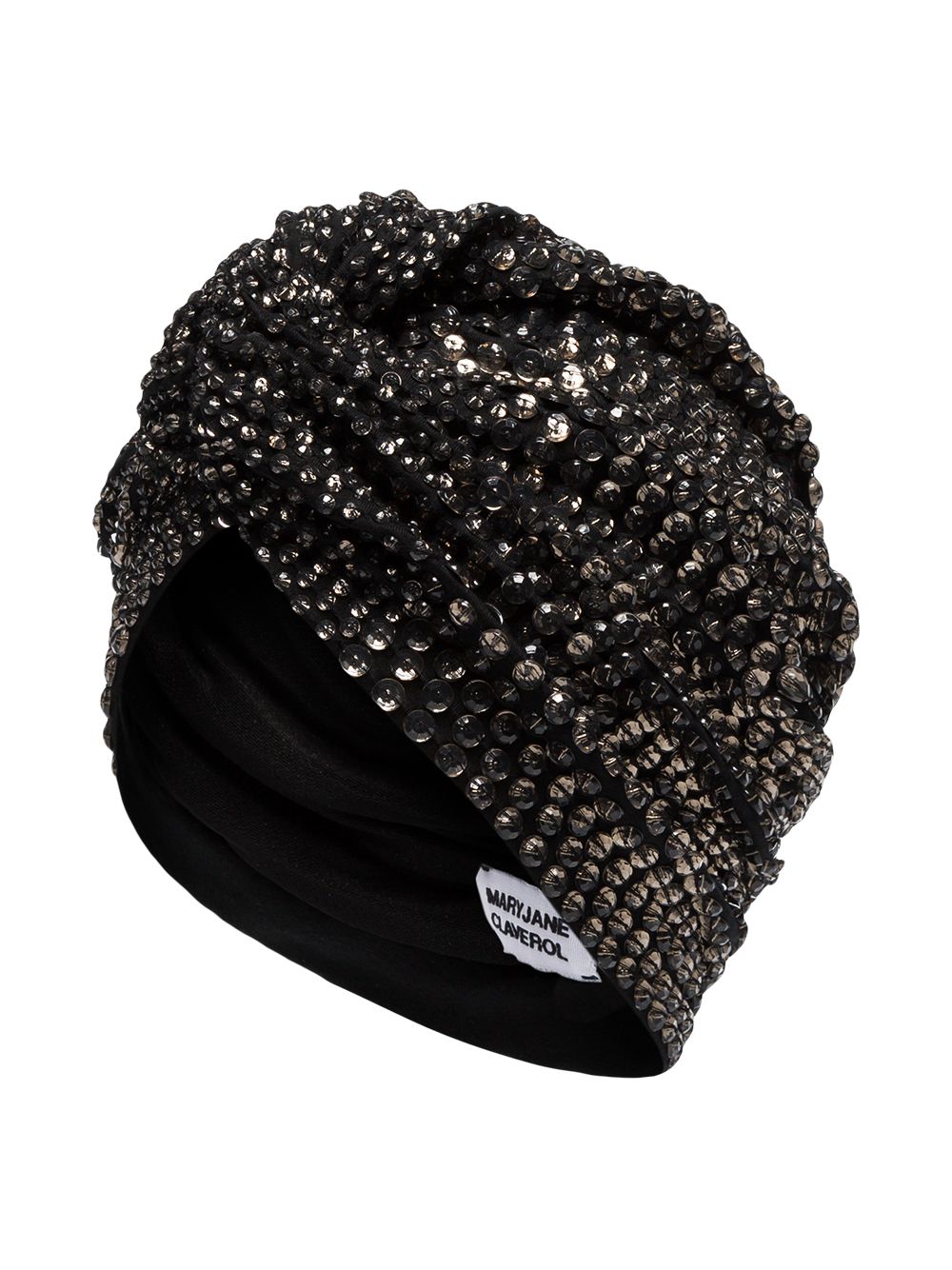 Mary Jane Claverol beaded head band SCARLETT TURBAN in Gold – MARYJANE CLAVEROL main image 4