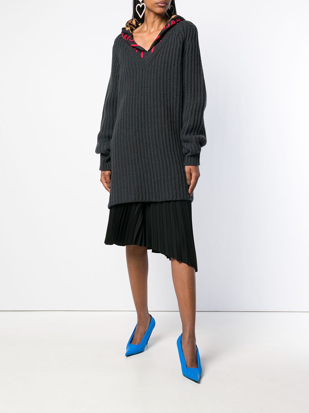 BALENCIAGA Balenciaga Pleated Asymmetric Skirt