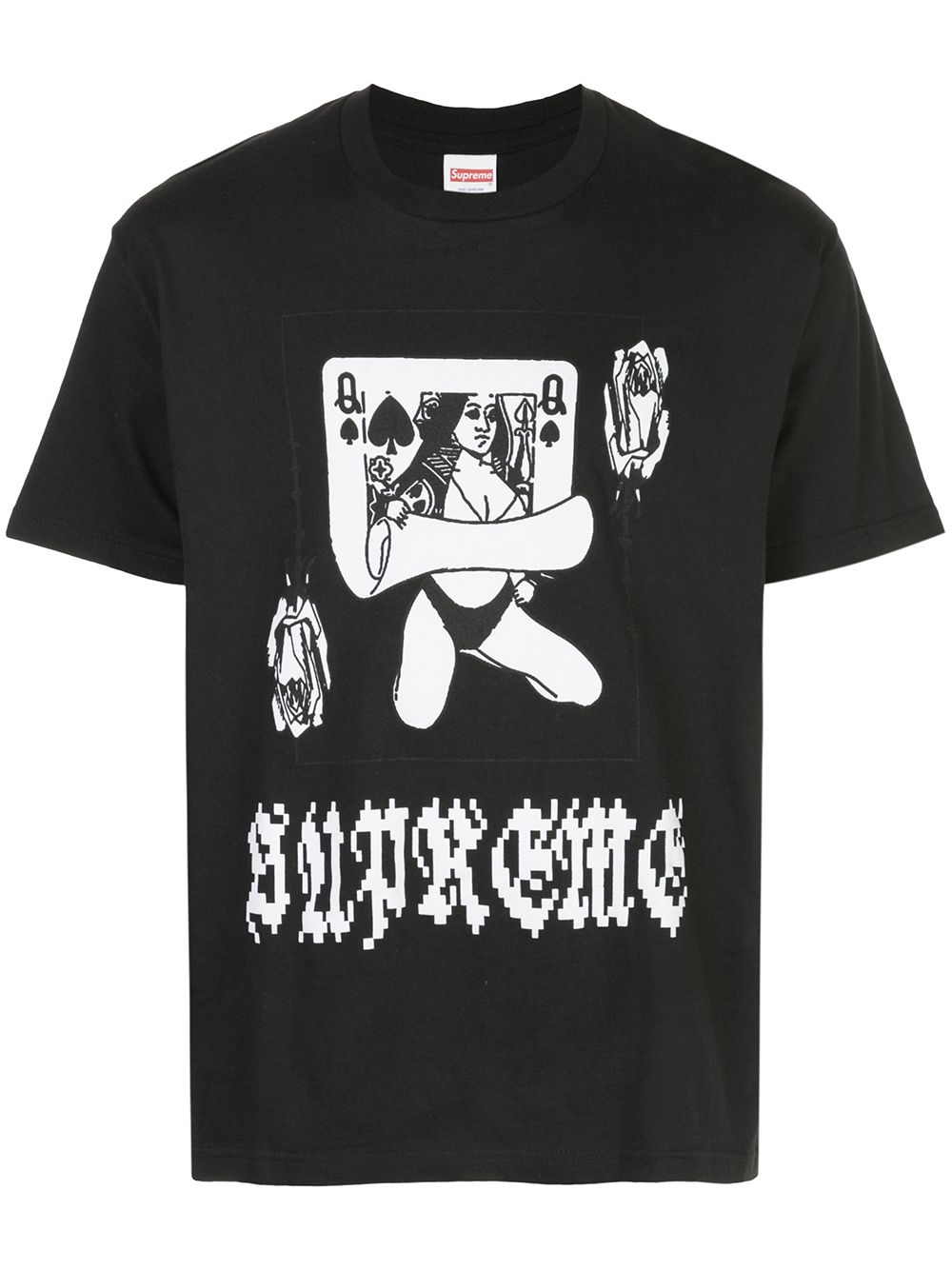 Supreme Queen Print T-Shirt - Black | Editorialist