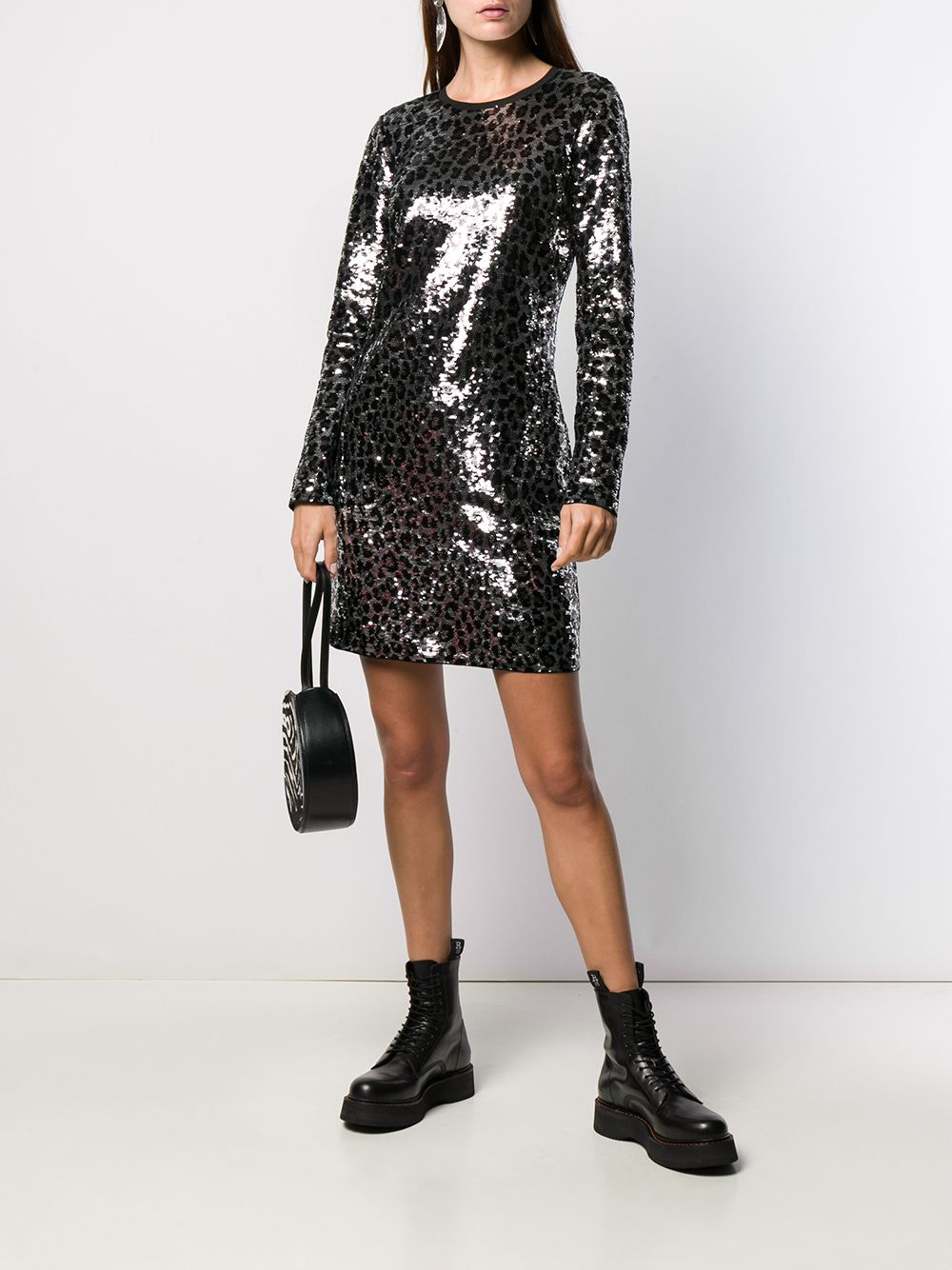 MICHAEL KORS Sequin Embroidered Mini Dress
