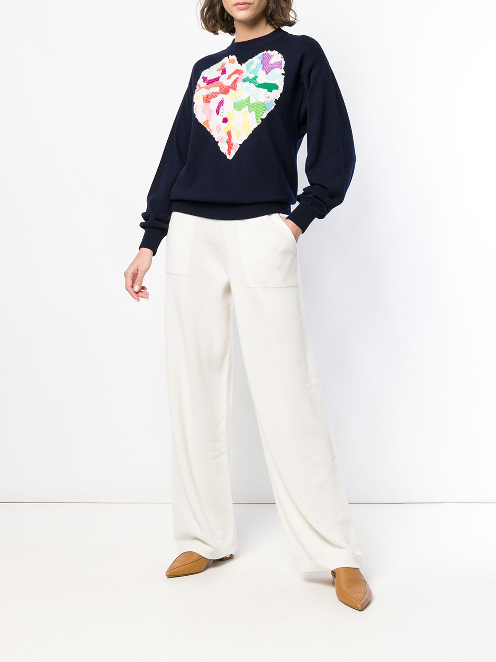 BARRIE Barrie Flared Knitted Trousers