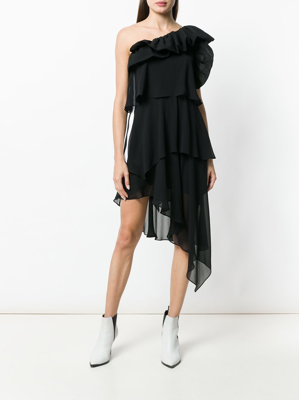 GIVENCHY Givenchy One-Shoulder Asymmetric Dress