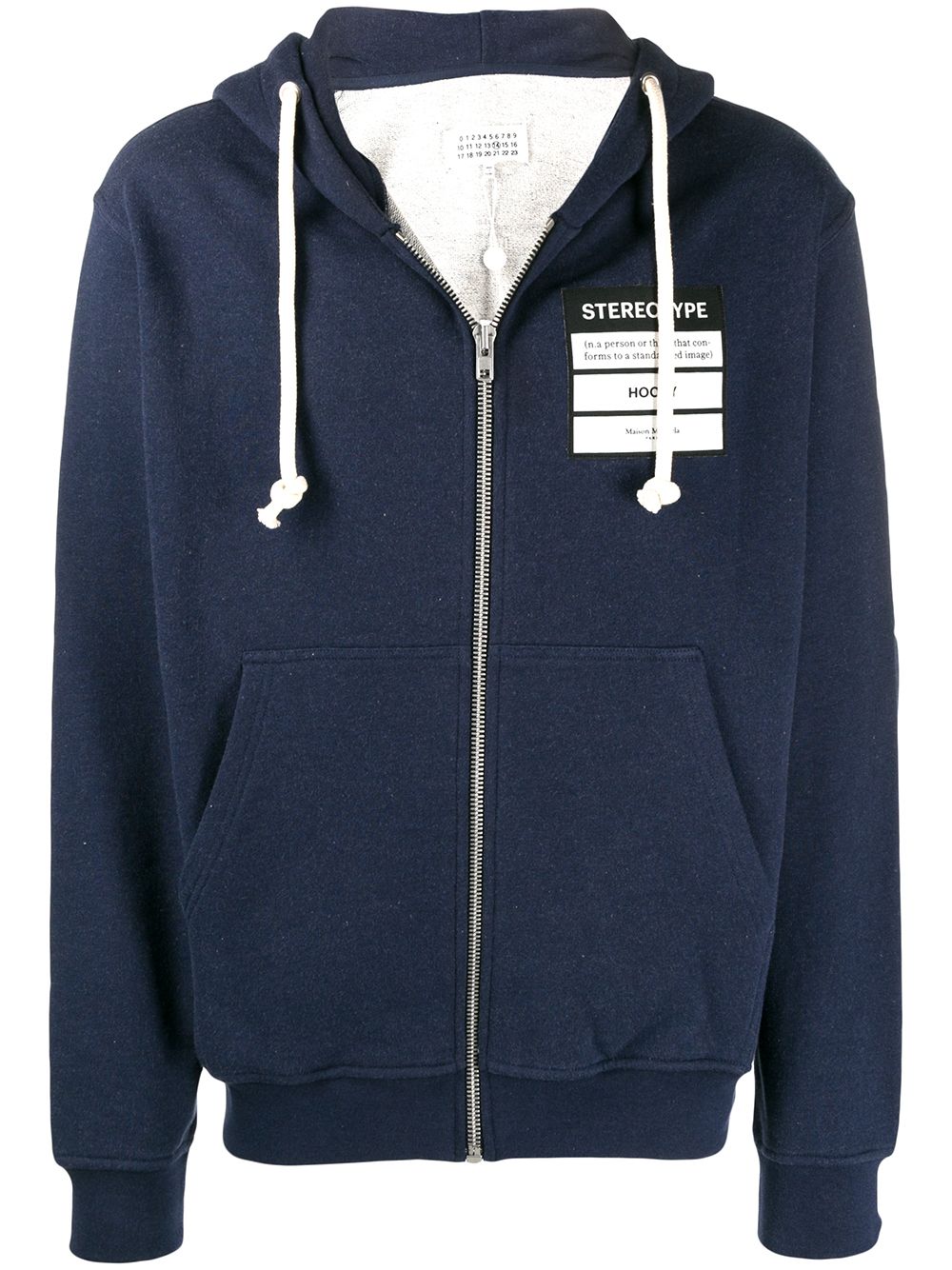 Maison Margiela Stereotype Hoodie In Blue - 40% Off | Editorialist