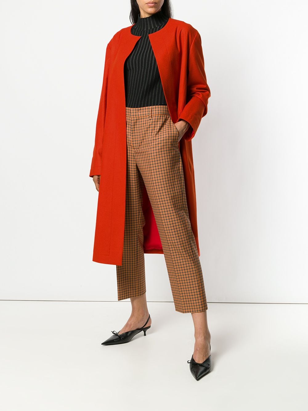 LISKA Single-Breasted Fitted Coat