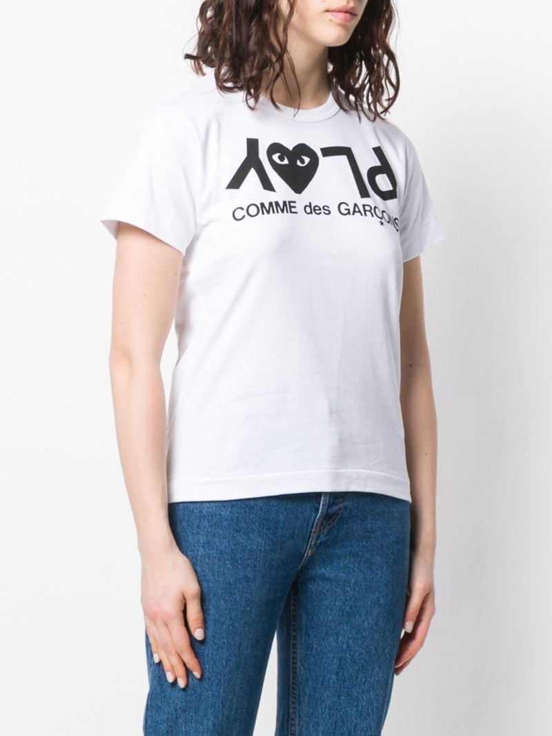 PLAY COMME DES GARCON Comme Des Garçons Play Logo Print T-Shirt