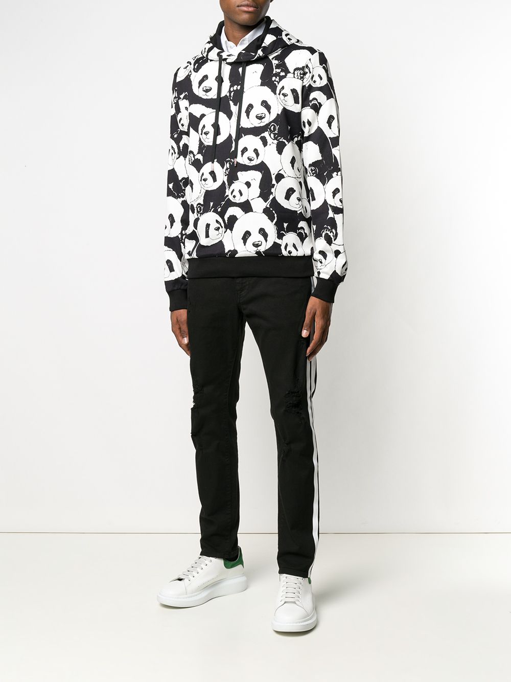DOLCE & GABBANA Side Stripes Slim Fit Jeans