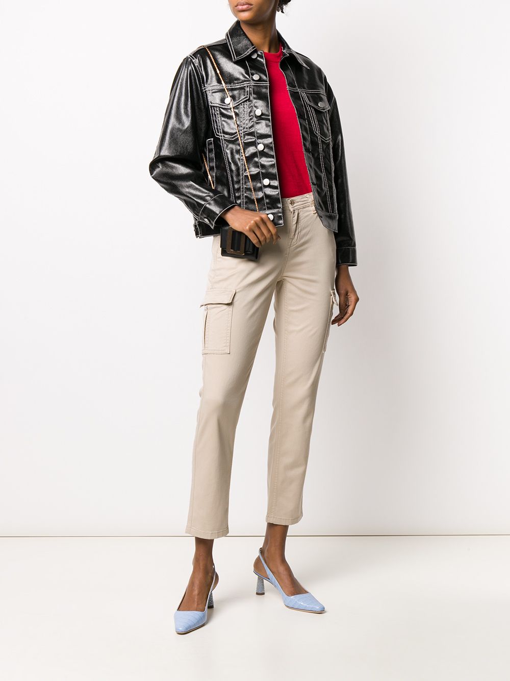 7 FOR ALL MANKIND 7 For All Mankind Cropped Slim-Fit Trousers