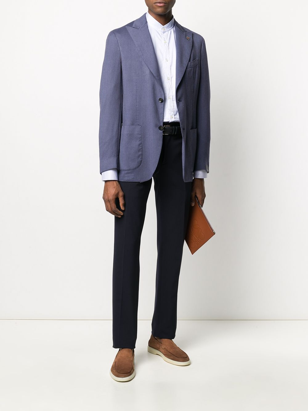 DELL'OGLIO DELL'OGLIO Mandarin Collar Cotton Shirt