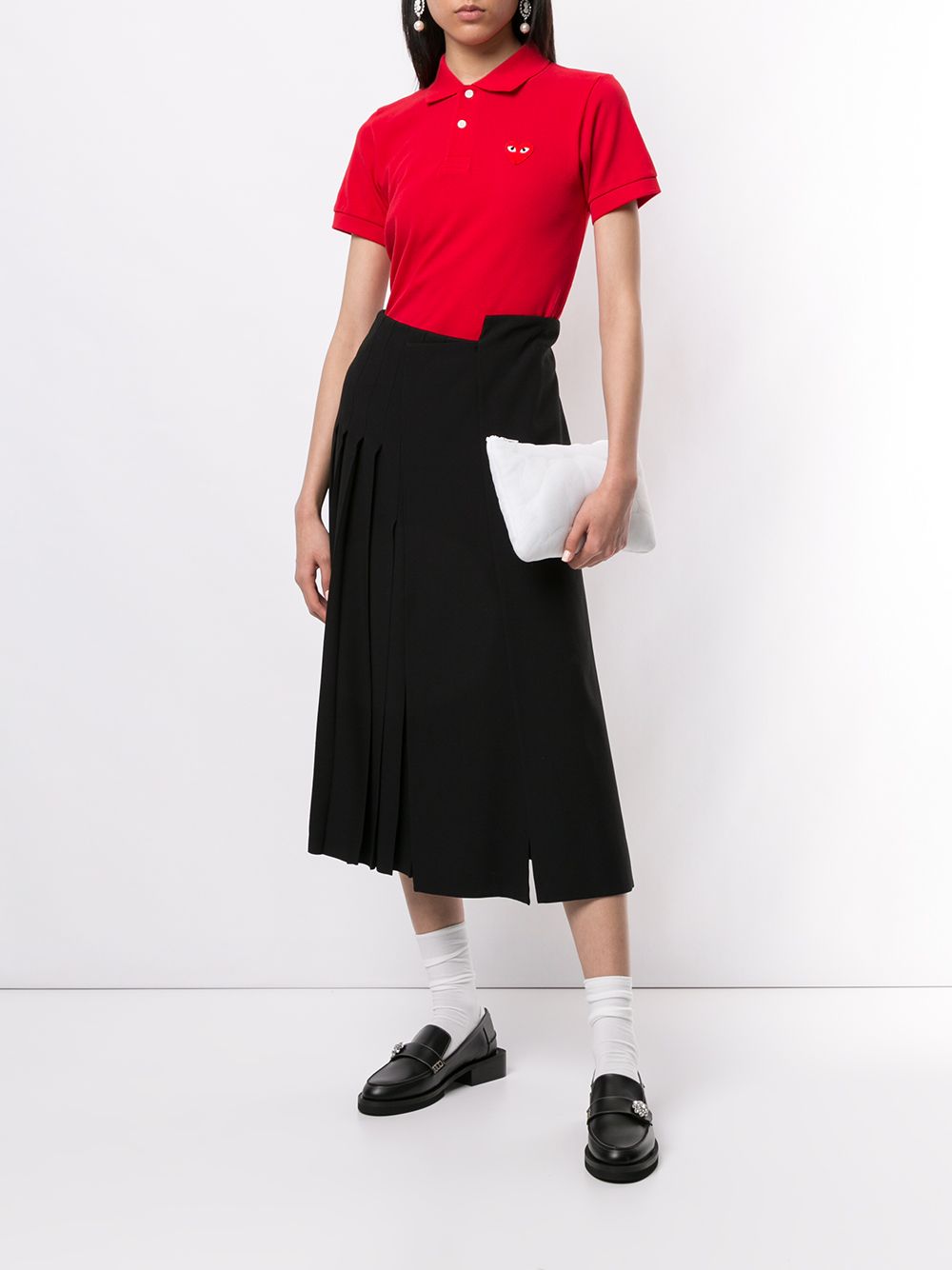 PLAY COMME DES GARCON signature piqué polo shirt