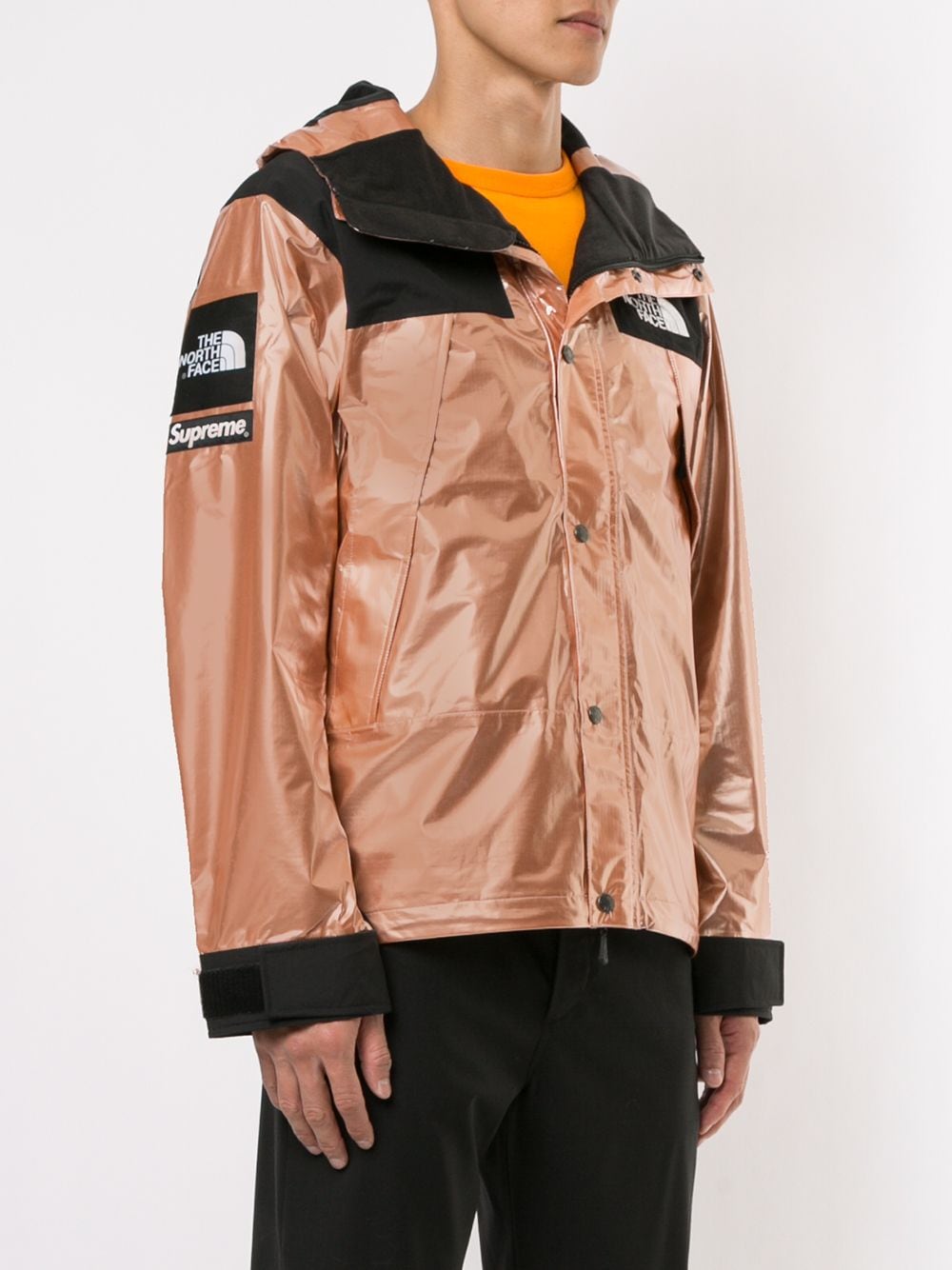 Supreme X The North Face Metallic Mountain Parka In Gold - 24% Off