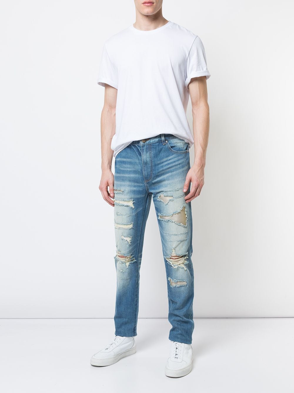 GOD'S MASTERFUL CHILDREN God's Masterful Children Ripped Straight-Leg Jeans