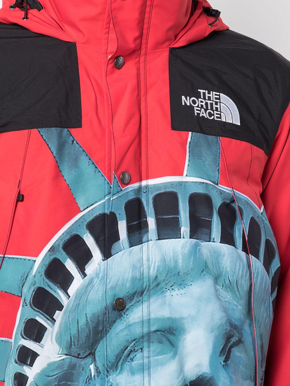 Supreme X The North Face Statue Of Liberty Mountain Jacket - Red