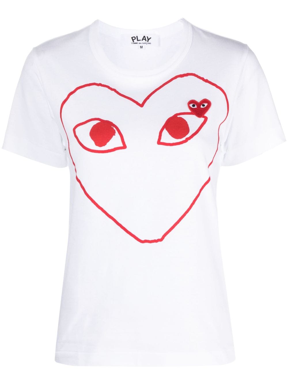 PLAY COMME DES GARCON Comme Des Garçons Play Heart Print T-Shirt