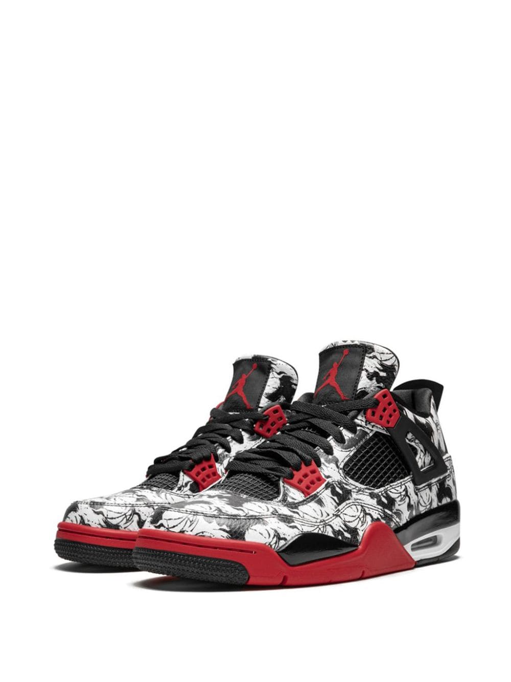 Jordan Air 4 Retro Singles Day/Tattoo Sneakers - Black | Editorialist