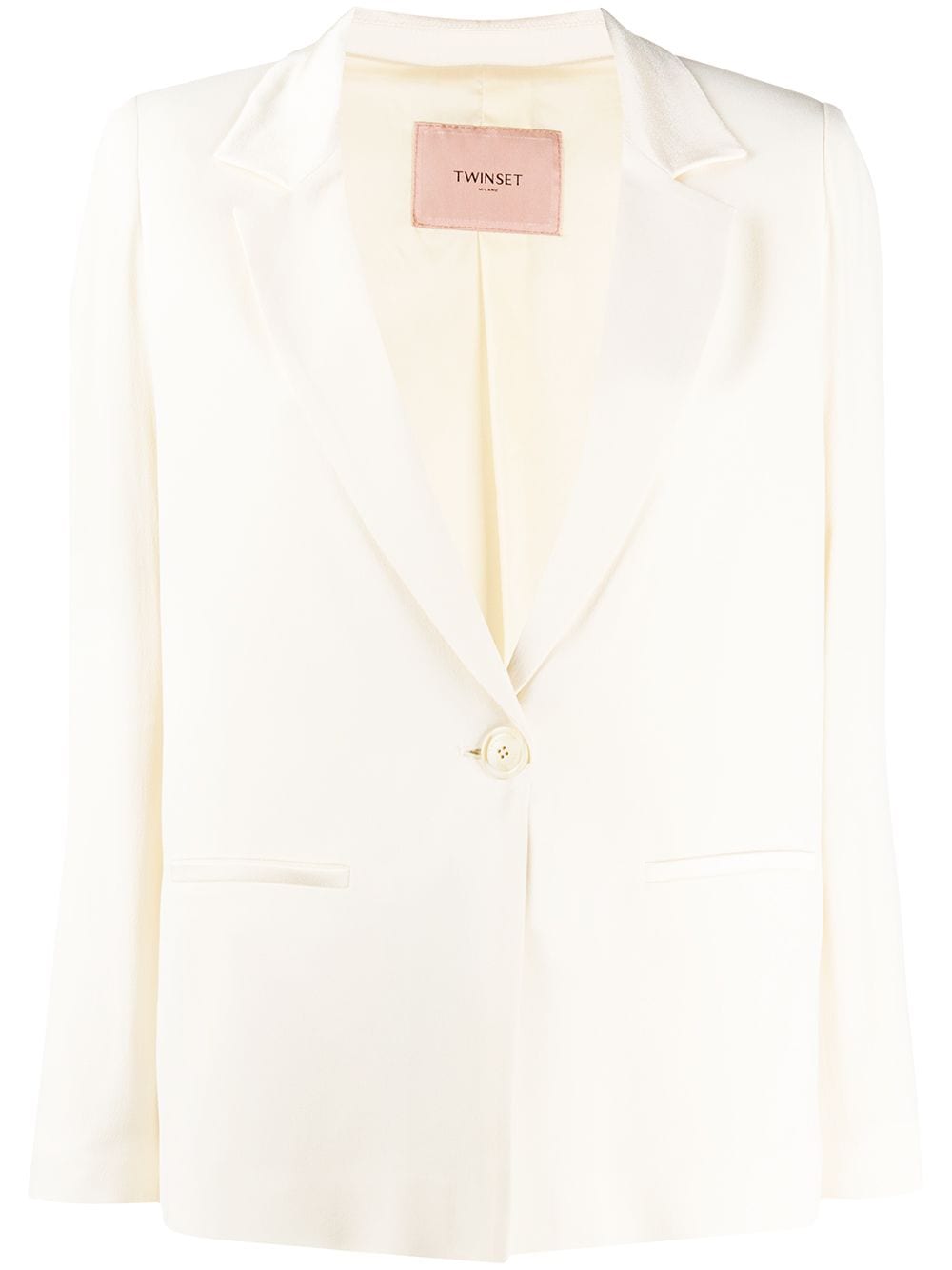 TWINSET TWINSET V-Neck Cropped Sleeve Blazer