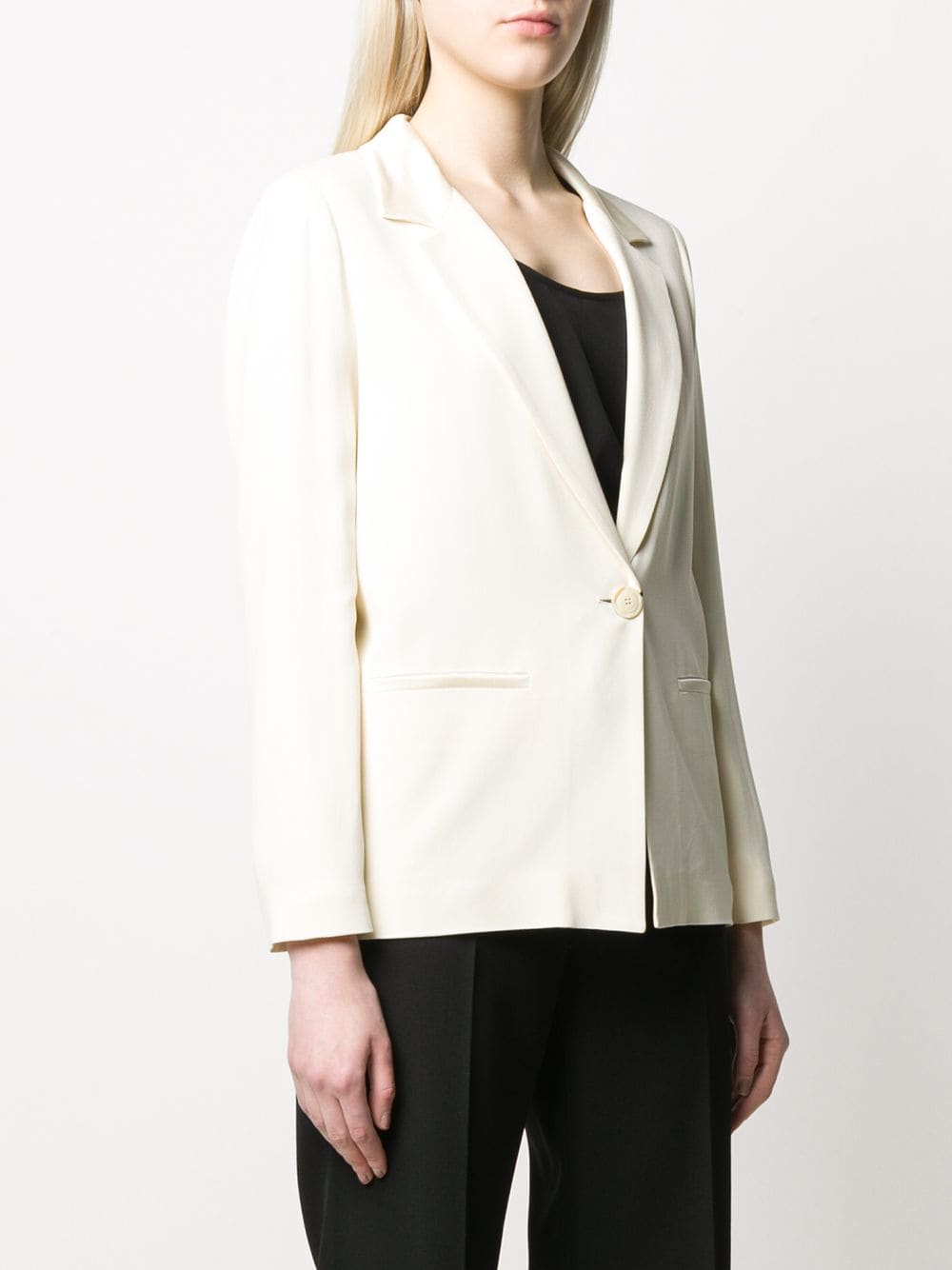 TWINSET TWINSET V-Neck Cropped Sleeve Blazer
