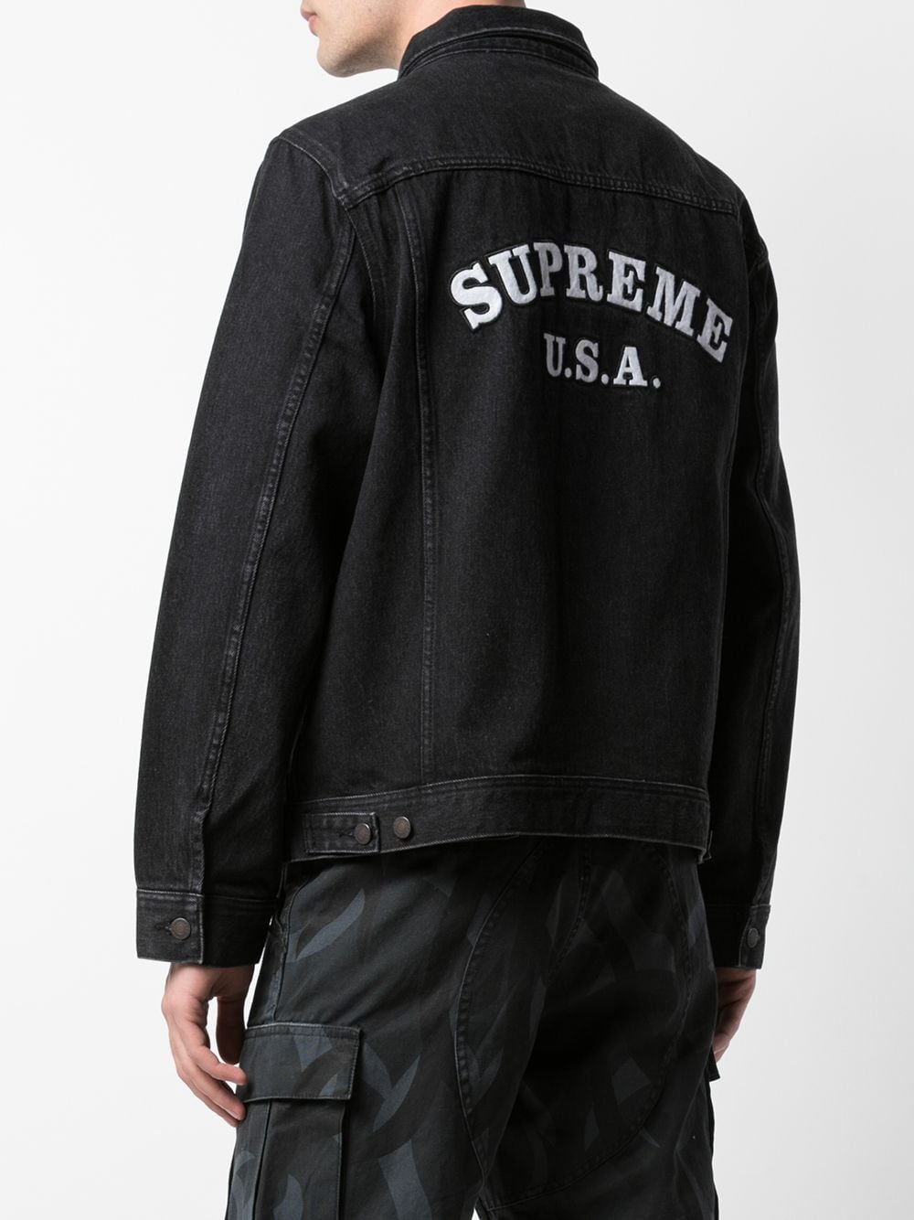 Supreme Denim Trucker Jacket - Black | Editorialist