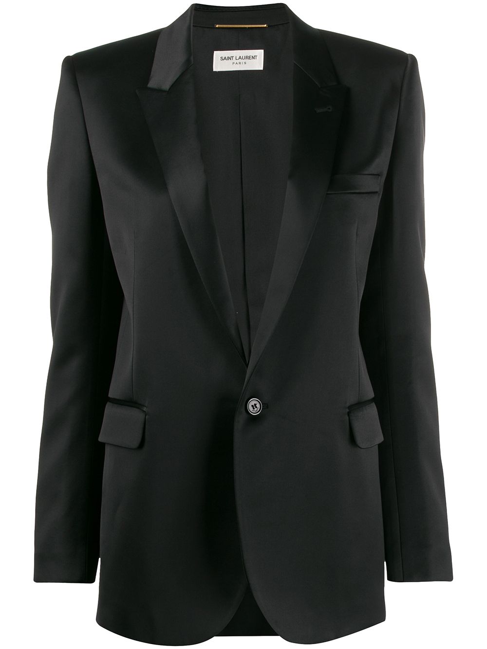 blazer with satin lapels