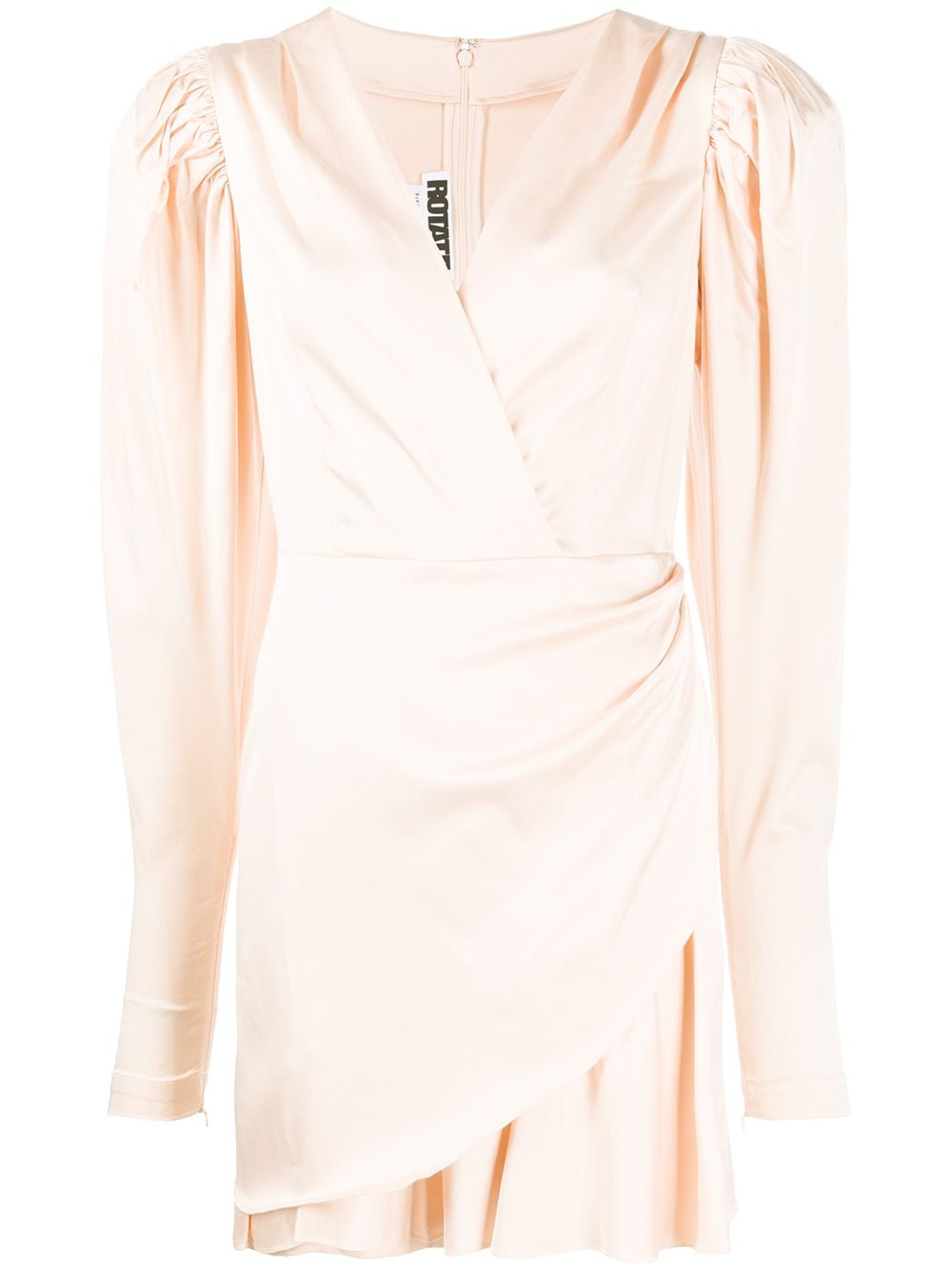 ROTATE BY BIRGER CHRISTENSEN Puff Sleeved Wrap Dress