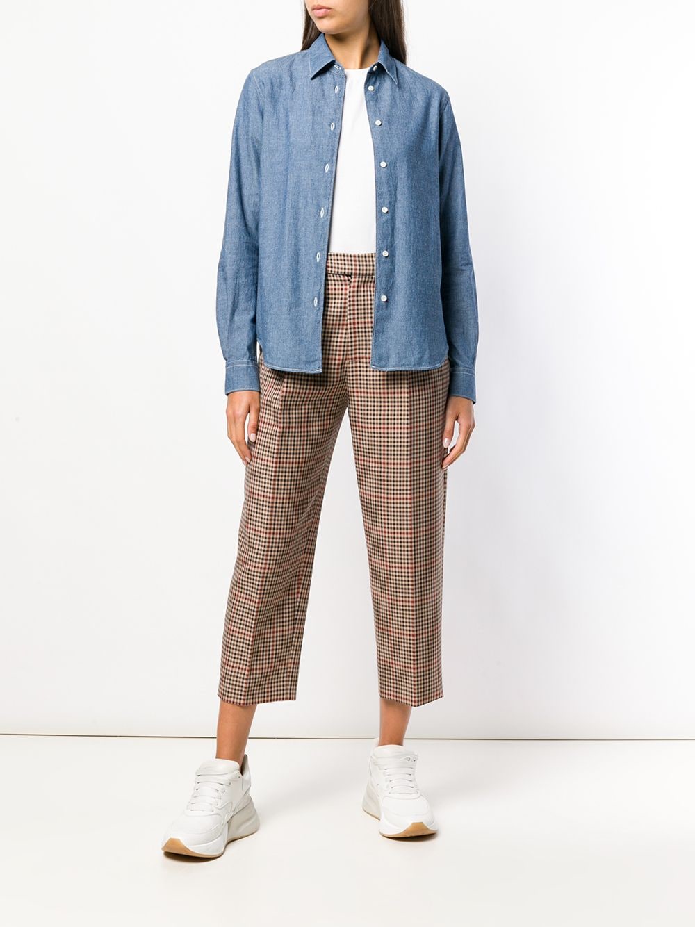 ASPESI Aspesi Blue Cotton Button-Up Shirt