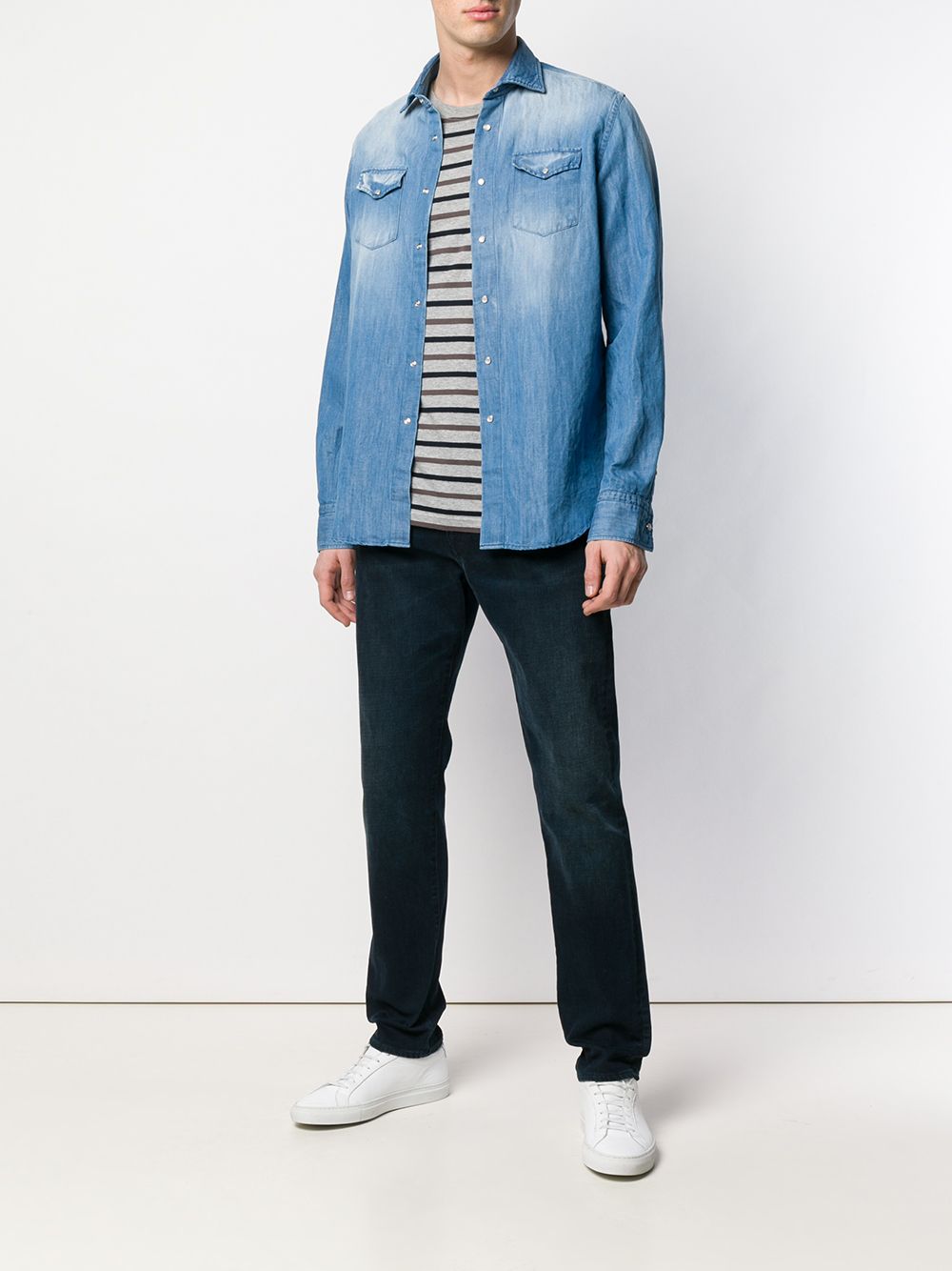 DELL'OGLIO DELL'OGLIO Chest Pockets Denim Shirt