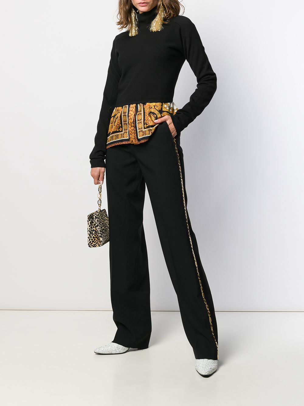 VERSACE Greca-Chain Tailored Trousers