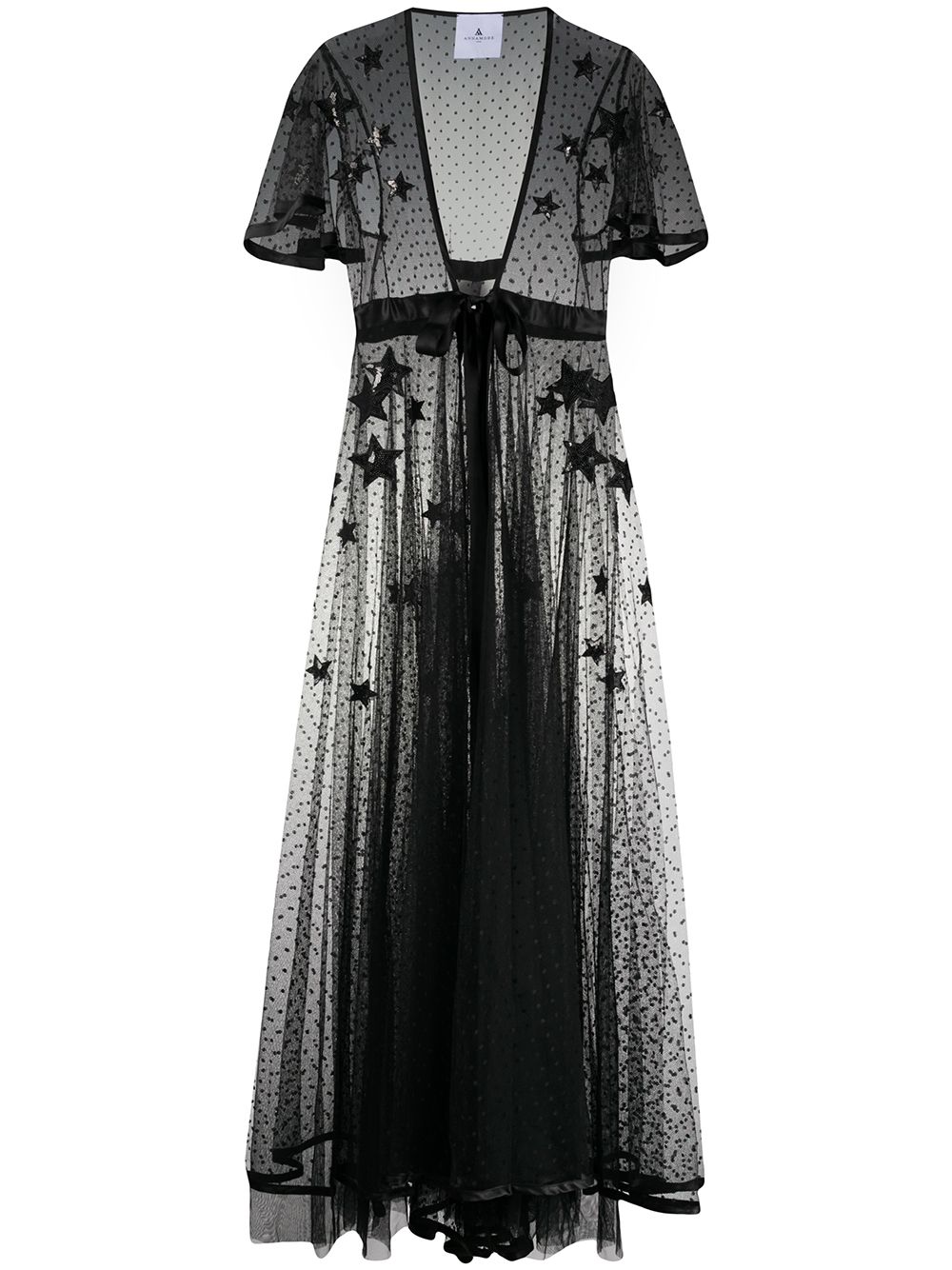 green emerald velvet dress Black Sheer Mesh Yoke Flower Embroidered – Urbanheer
