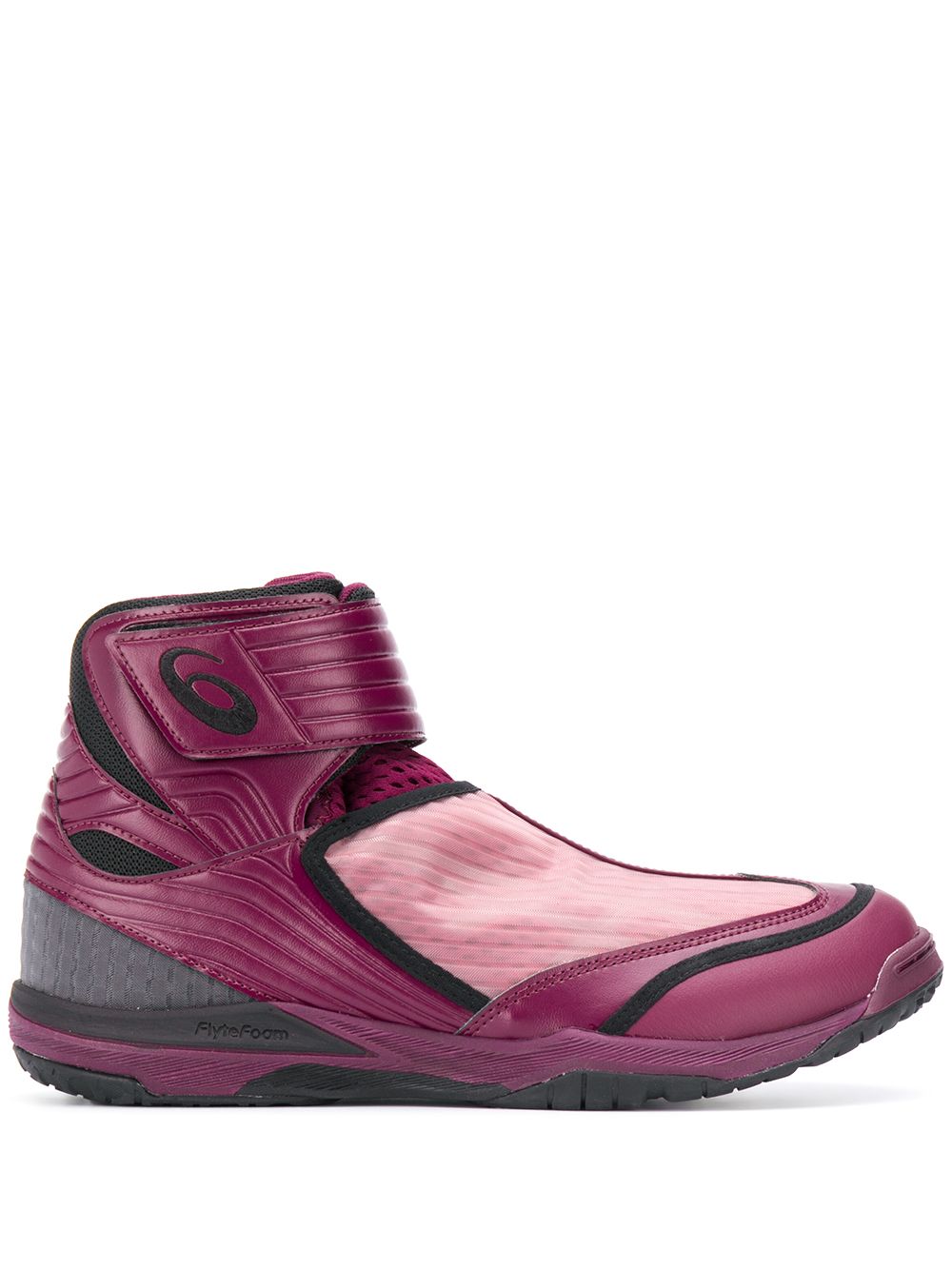 Asics Panelled High-Top Sneakers - Purple | Editorialist