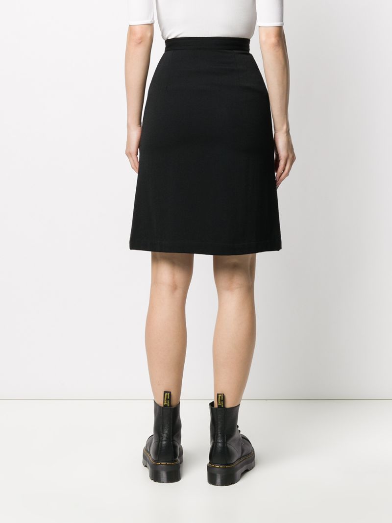 COMME DES GARÇONS Comme Des Garçons 1988 Double-Buttoned Flap Straight-Fit Skirt