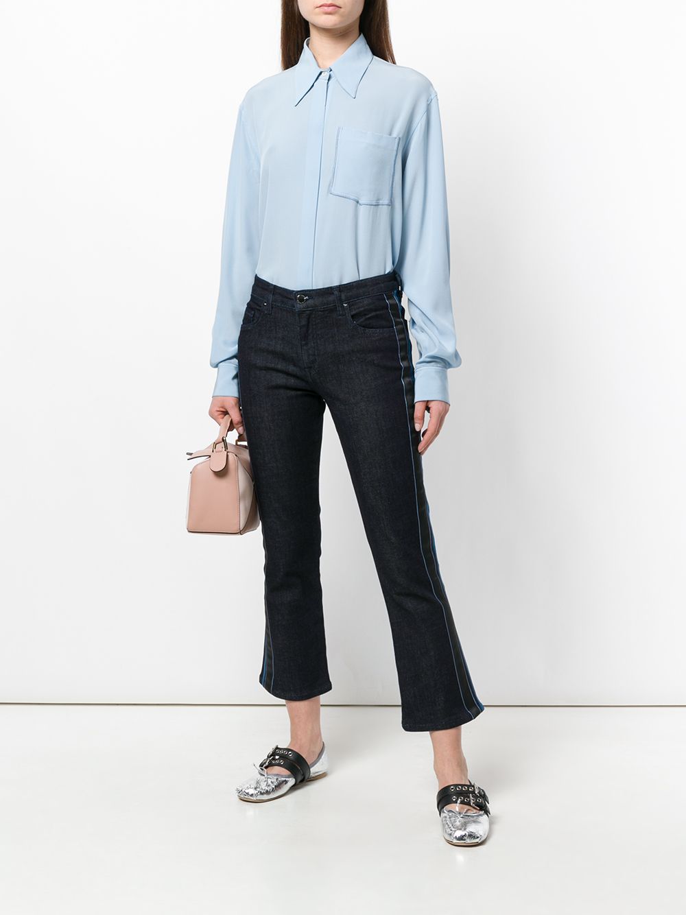 VICTORIA BECKHAM Flared Cropped Jeans