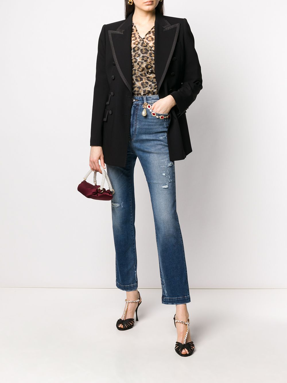 DOLCE & GABBANA High-Waisted Cropped Jeans
