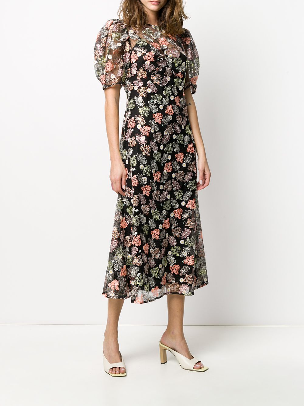 alice mccall black floral dress Alice McCall black and white floral off-shoulder dress - BOPF