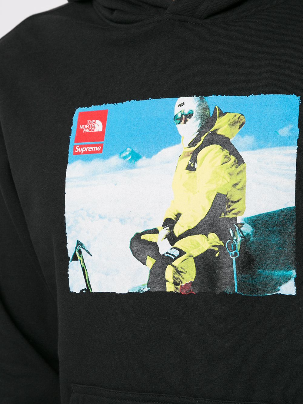 Supreme X The North Face Photo-print Hooded Sweatshirt - Black