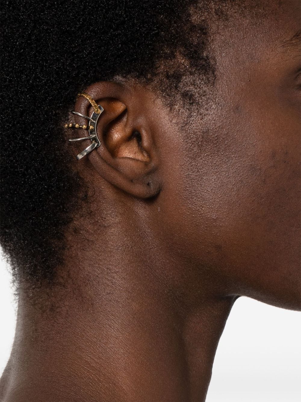 Alexander Mcqueen Punk Ear Cuff - Silver | Editorialist