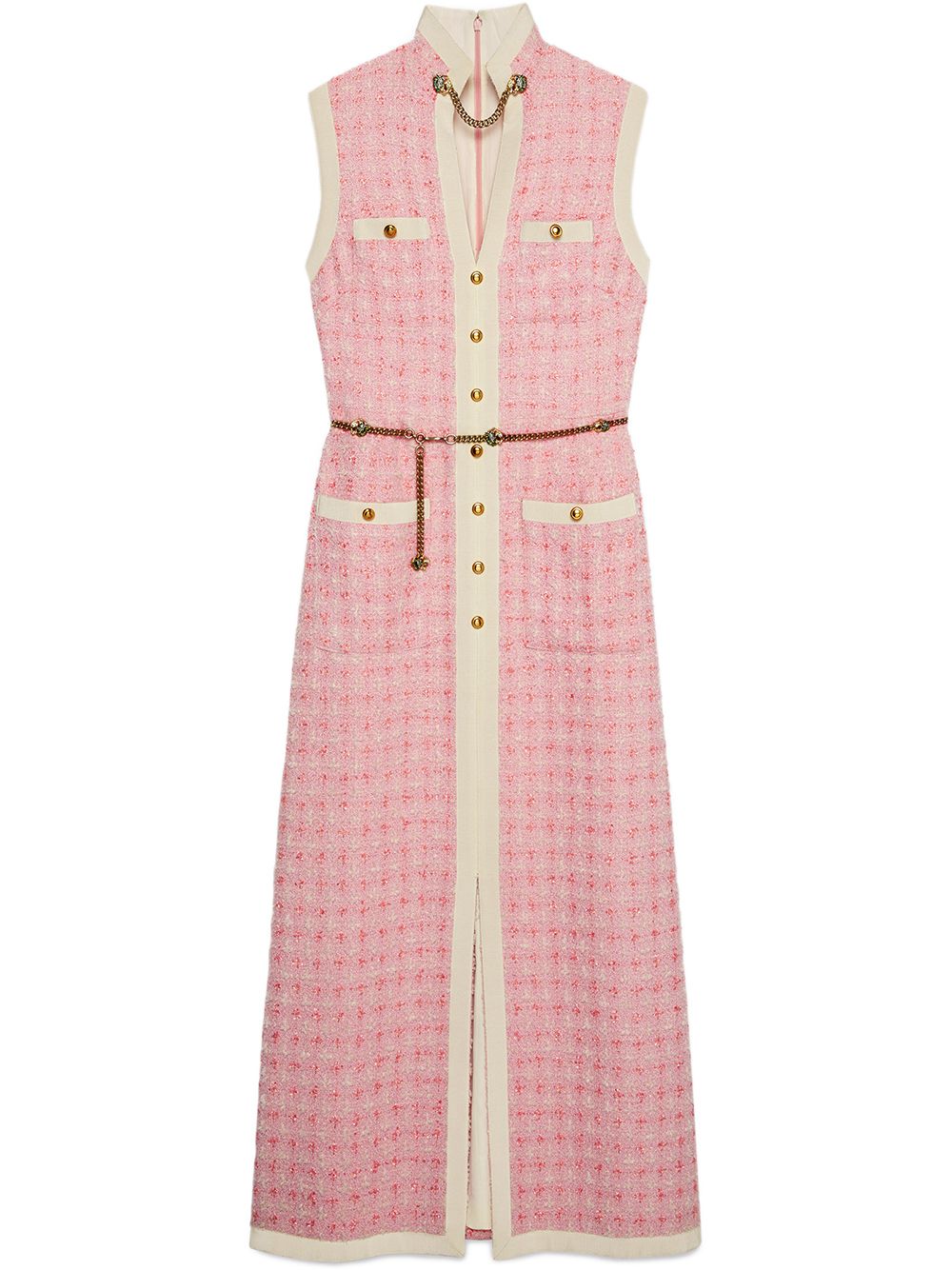 chinese dress ladies VINTAGE GUCCI (RARE) Dress & Belt Set Size: US 2 – Kardashian Kloset main image 0