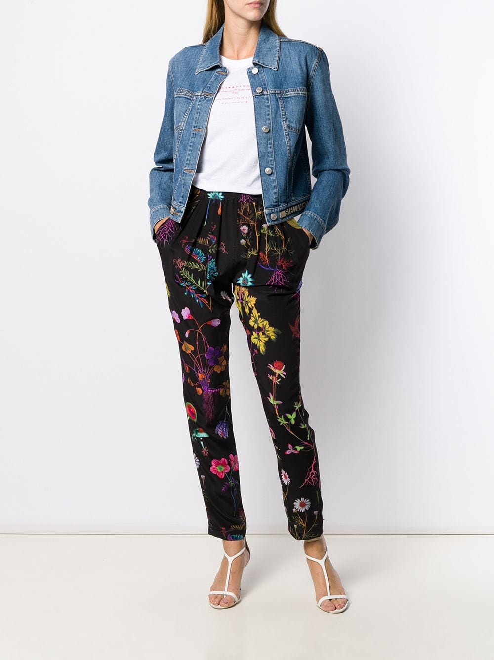 STELLA MCCARTNEY Stella McCartney Logo Hem Denim Jacket