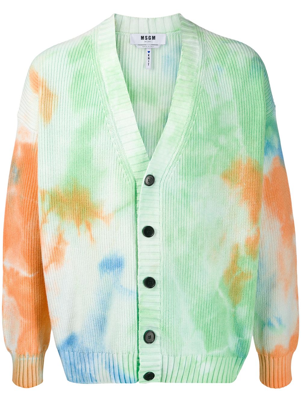 Tie dye knit cardigan Clearance