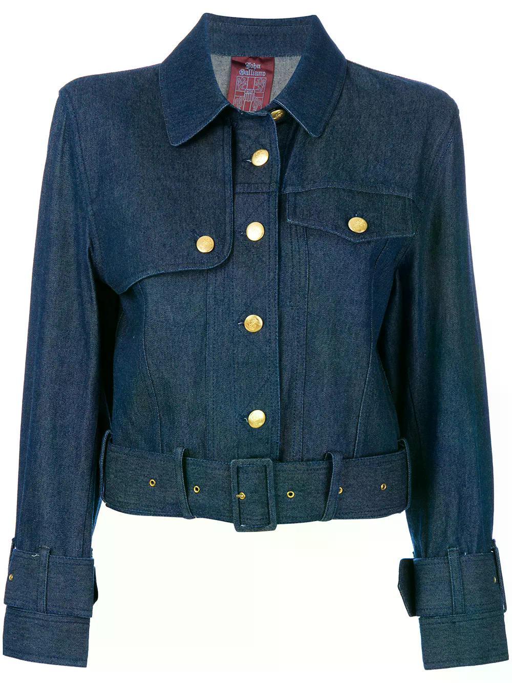 MICHAEL KORS MICHAEL Michael Kors Belted Denim Blazer