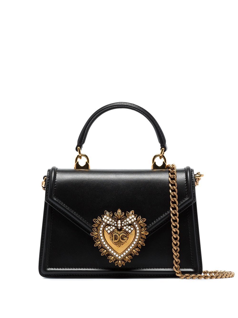 Dolce & Gabbana Small Devotion Tote Bag - Black | Editorialist