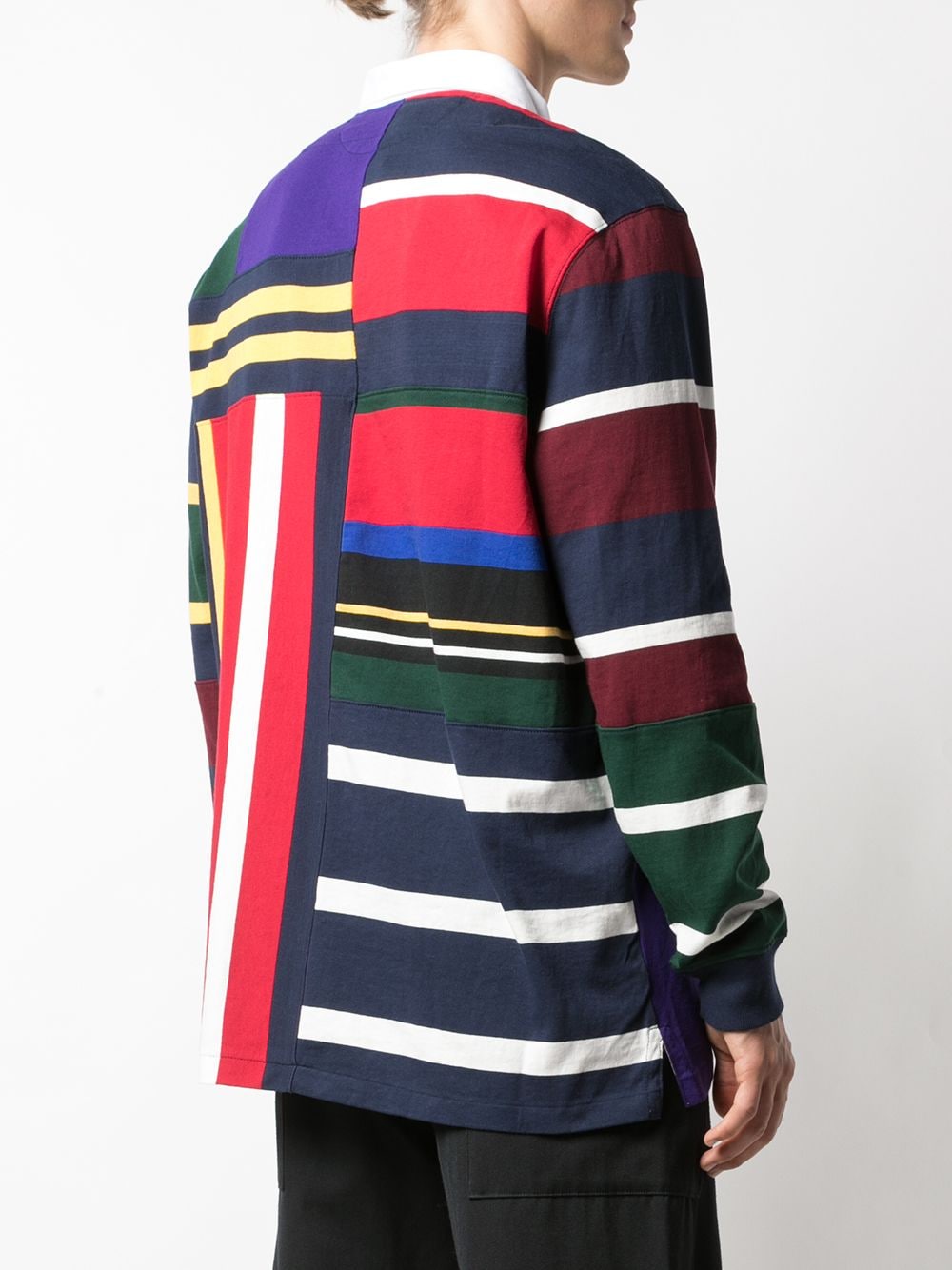 PALACE X Polo Ralph Lauren Pieced Rugby Shirt - Blue | Editorialist