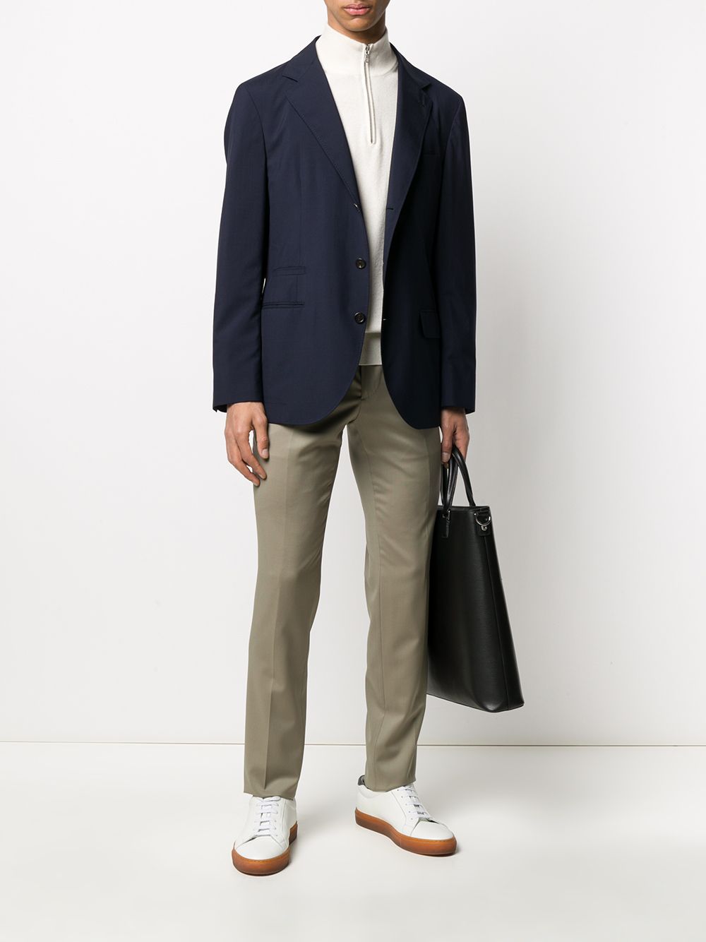 DELL'OGLIO Slim-Fit Tailored Trousers