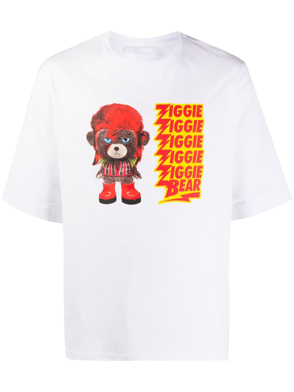 NEIL BARRETT NEIL BARRETT Ziggie Bear Print Cotton T-Shirt