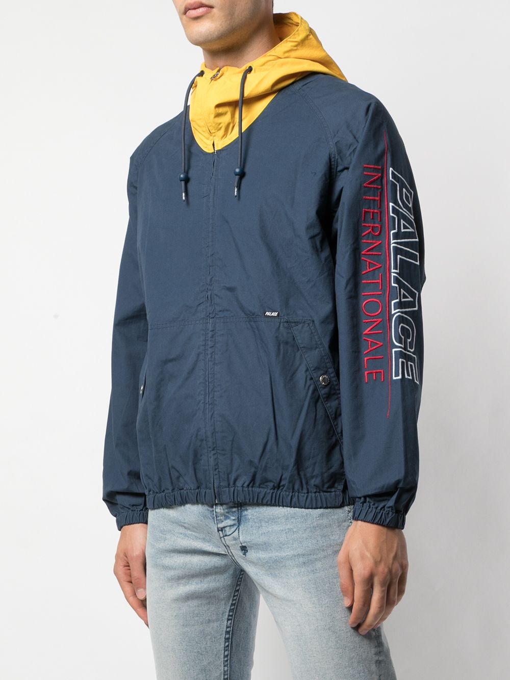 Palace Internationale Windbreaker Jacket - Blue | Editorialist